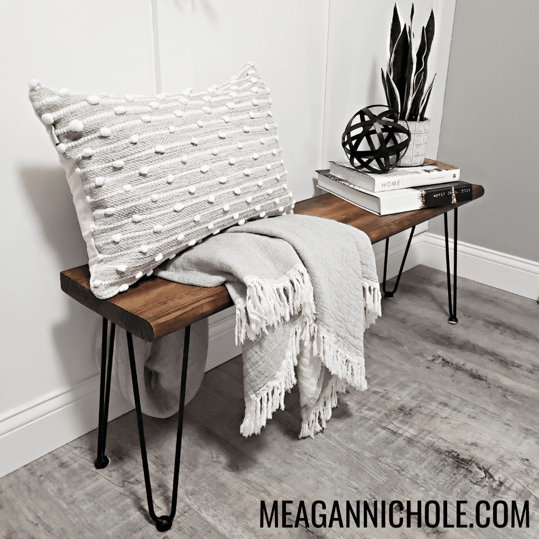 How to Make a Simple DIY Hairpin Bench