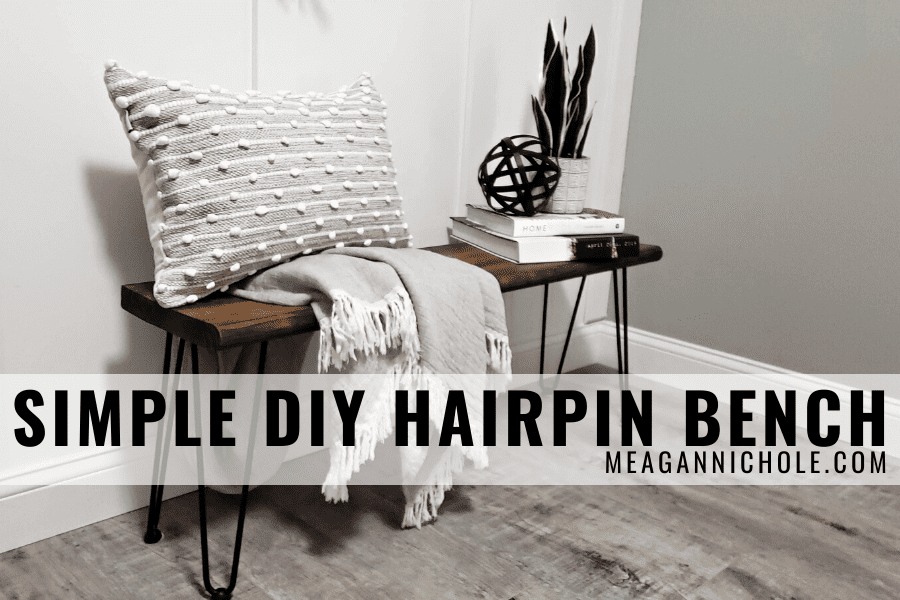How to Make a Simple DIY Hairpin Bench