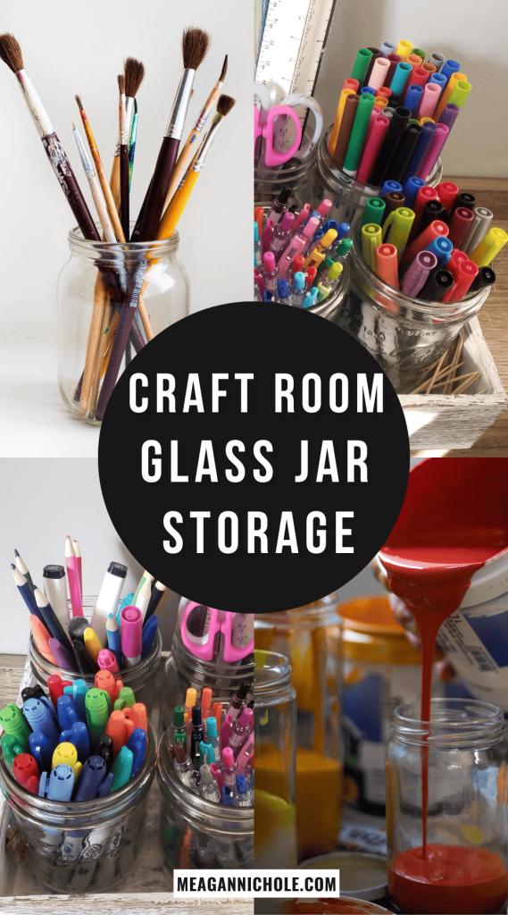 Organize with Mason Jars and other Glass Jar Storage Ideas