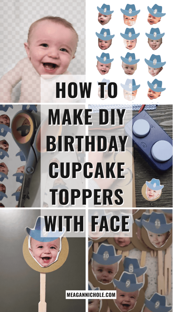 How to Make DIY Birthday Cupcake Toppers with Face