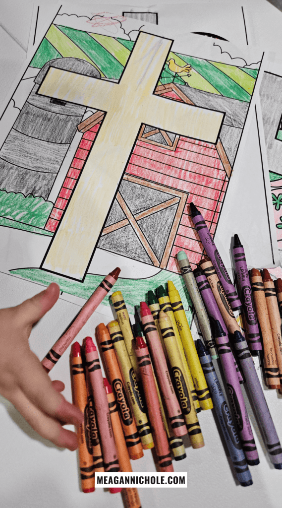 60 Free Easter Coloring Pages: Easter Cross Template Printable