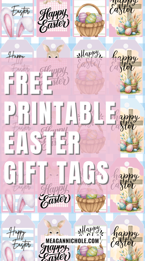 Free Printable Easter Gift Tags - Instant Download & Print