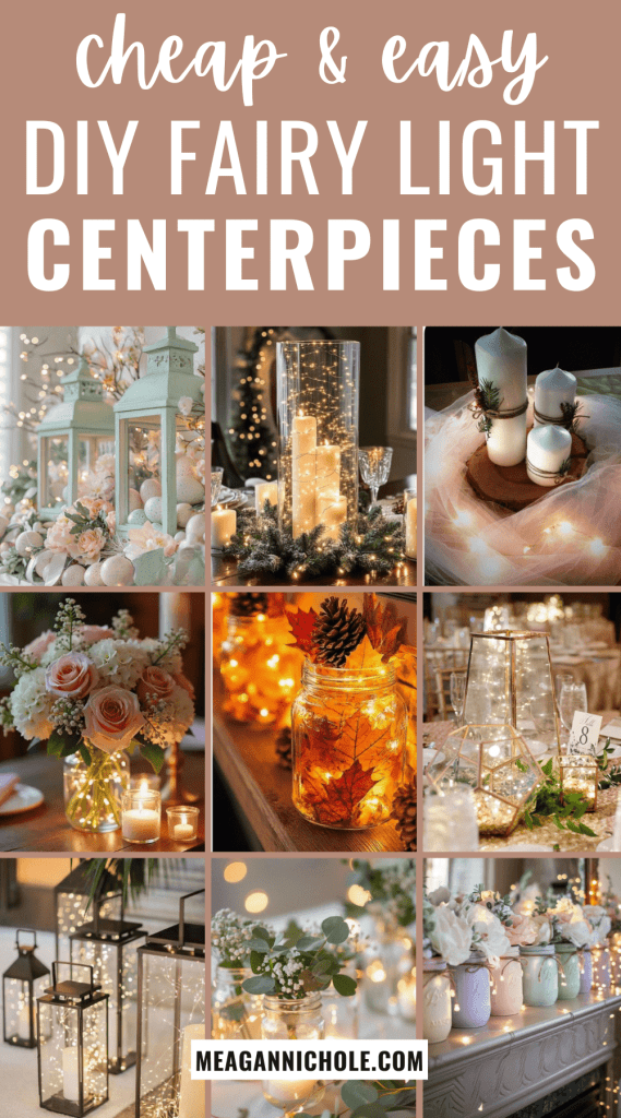Diy Fairy Light Centerpieces