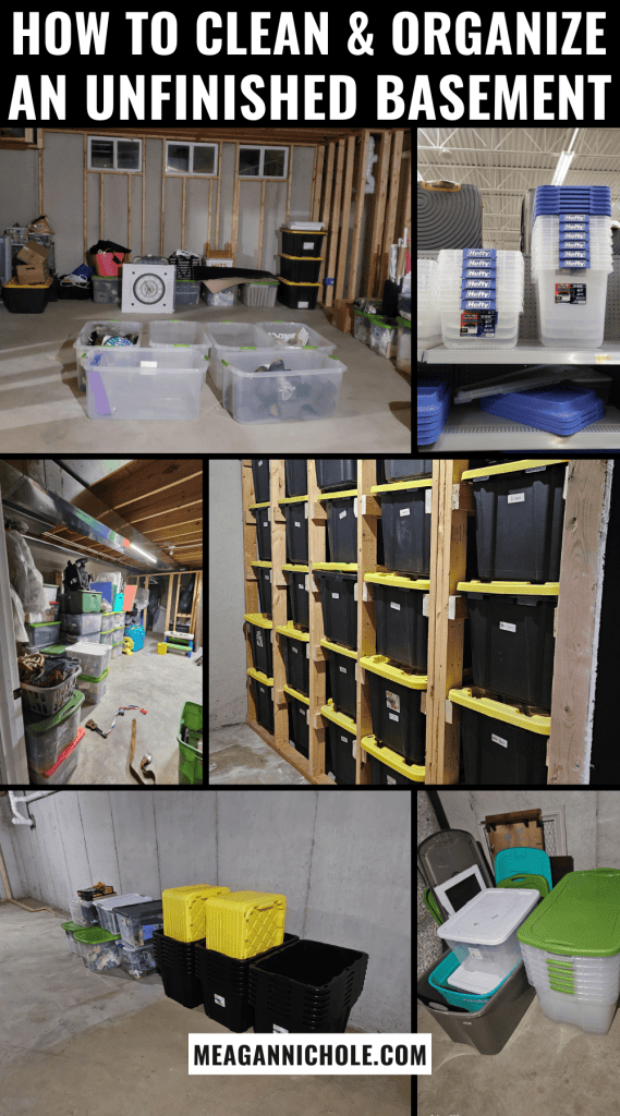 How to Clean and Organize an Unfinished Basement