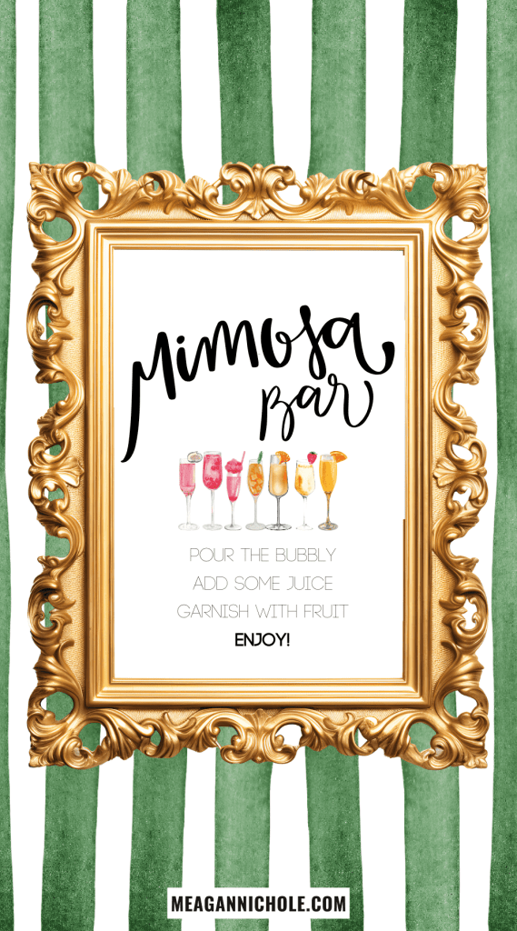 Free Printable Mimosa Bar Sign Template (Print-Ready & Totally Free)