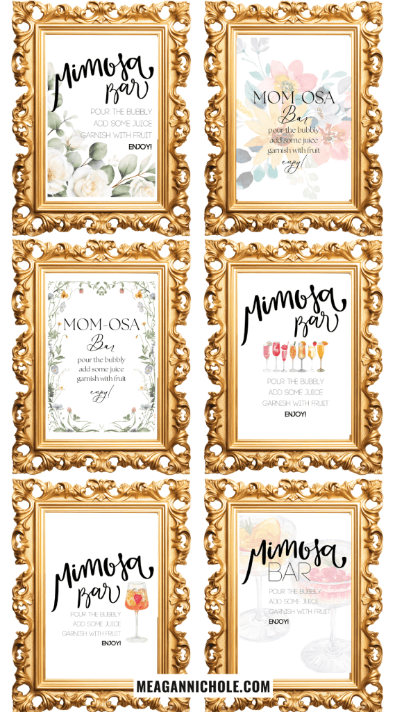 Free Printable Mimosa Bar Sign Template (Print-Ready & Totally Free)