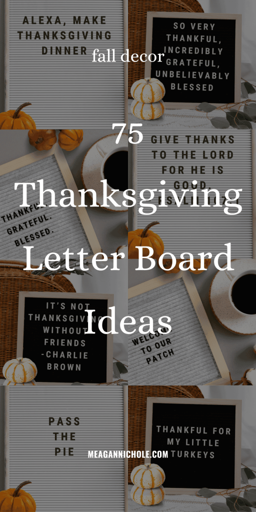 Thanksgiving Letter Board Ideas: 75+ Funny, Sweet, and Festive Quotes ...