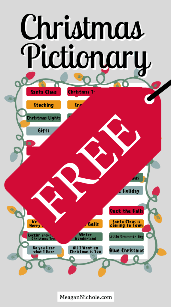 Free Christmas Pictionary Printable: The Perfect Game for Family ...