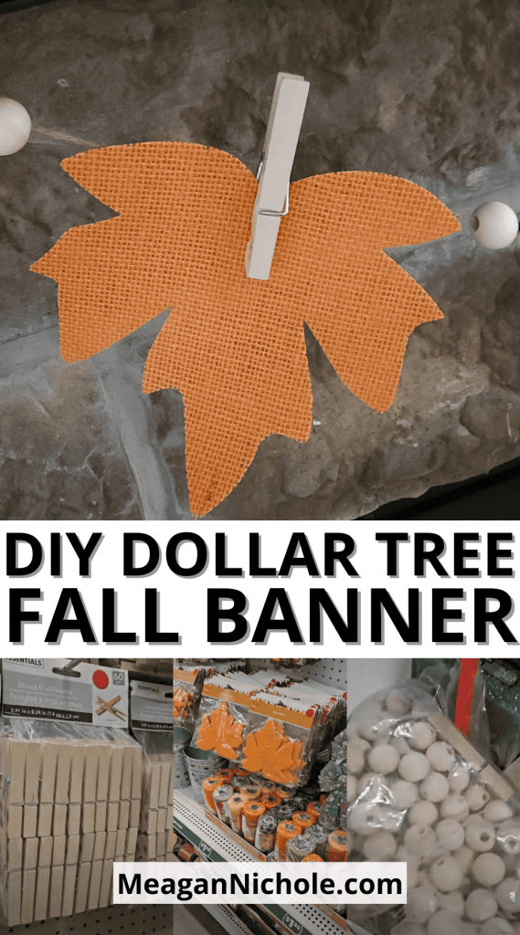 DIY Dollar Tree Fall Banner: Cheap & Easy Decor Idea