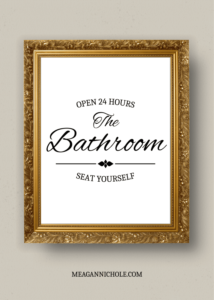 DIY Bathroom Sign Ideas You Can Print at Home