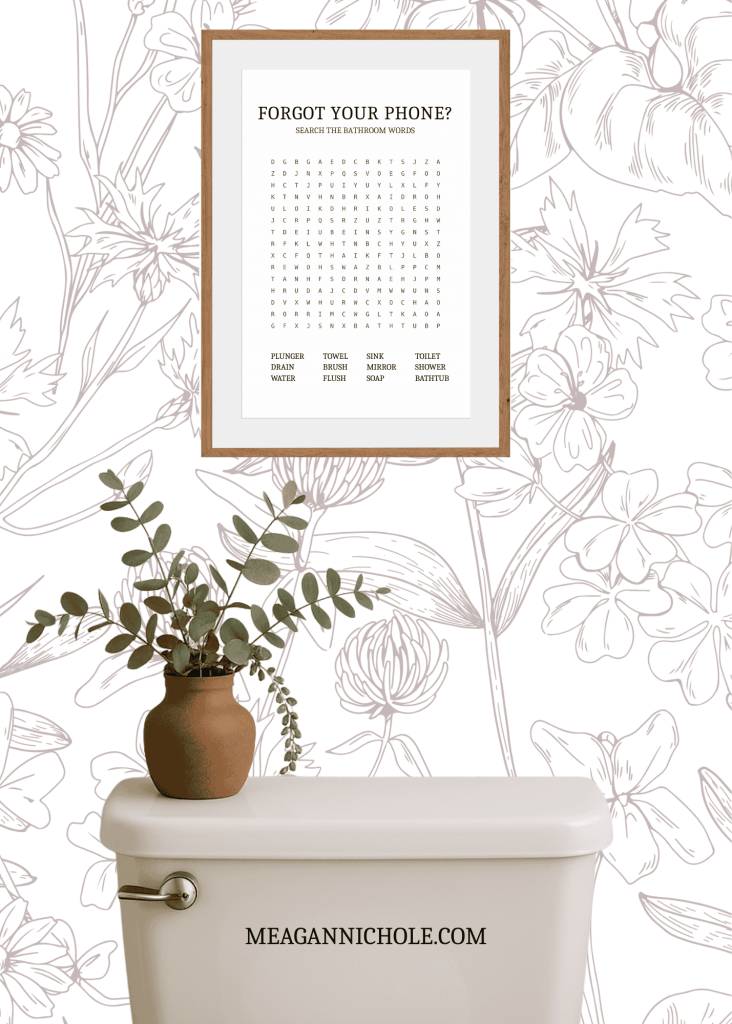 DIY Bathroom Sign Ideas You Can Print at Home