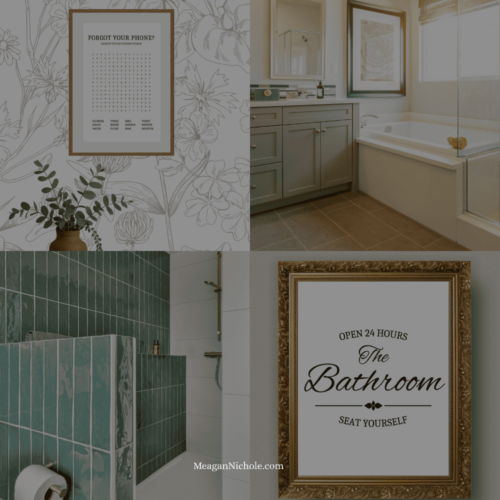 DIY Bathroom Sign Ideas You Can Print at Home